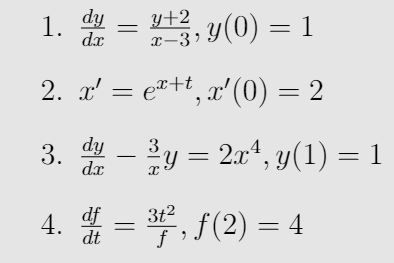 Solved Determine if the Ordinary Differential Equations of | Chegg.com