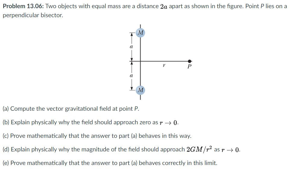 Solved Problem 1306 Two Objects With Equal Mass Are A 