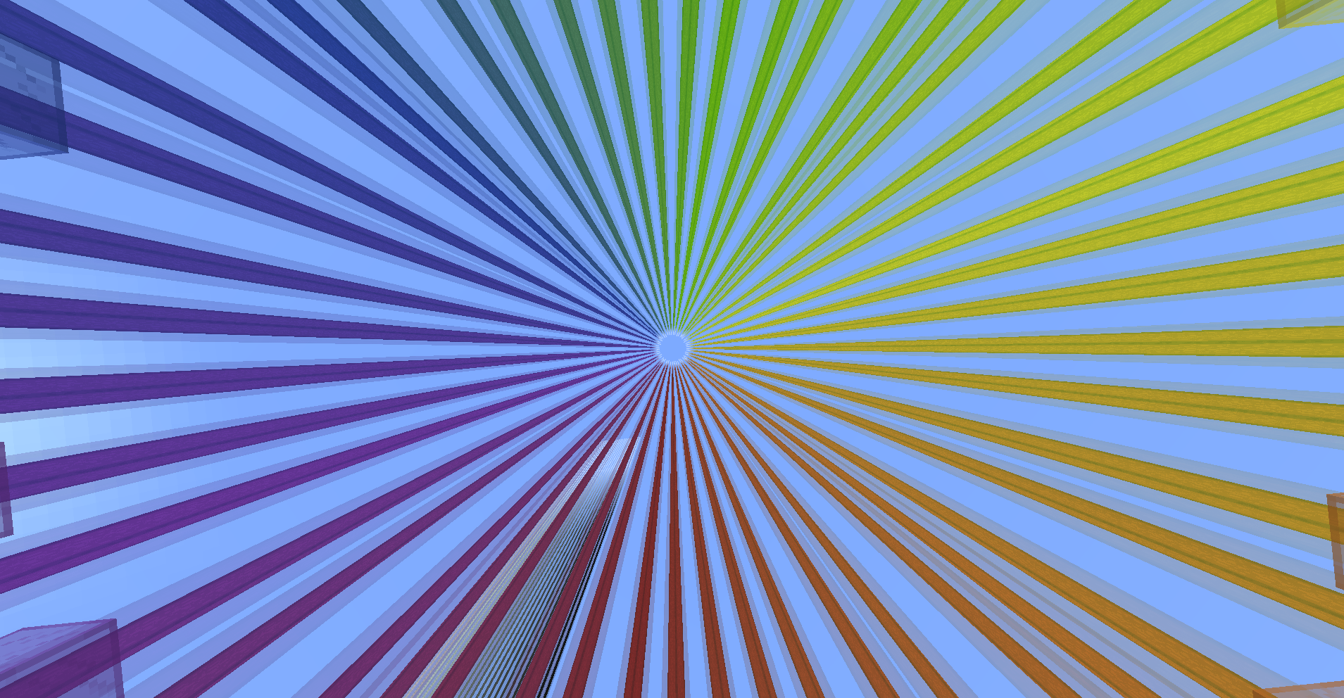 I made a complete spectrum with the new coloured beacons (14w32a) : r ...