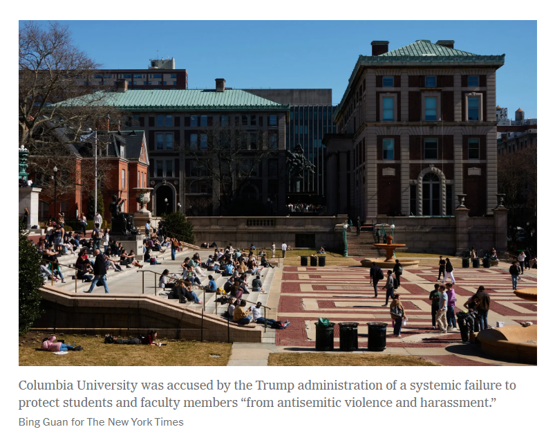 Columbia Concedes to Trump's Demands After Federal Funds Are Stripped ...