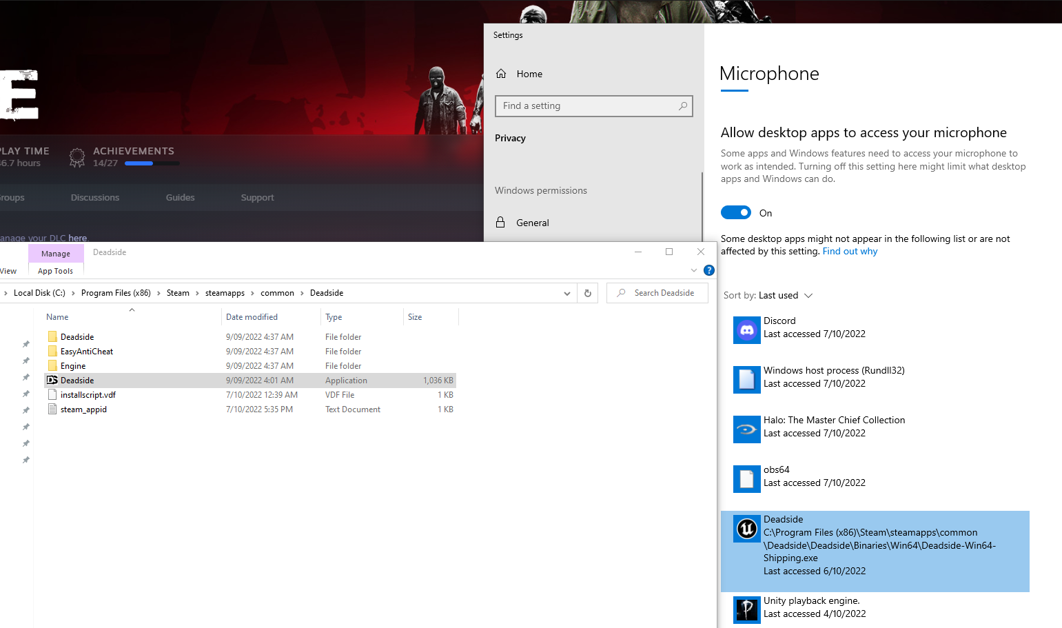 Gamechat not working :: Deadside Technical Support