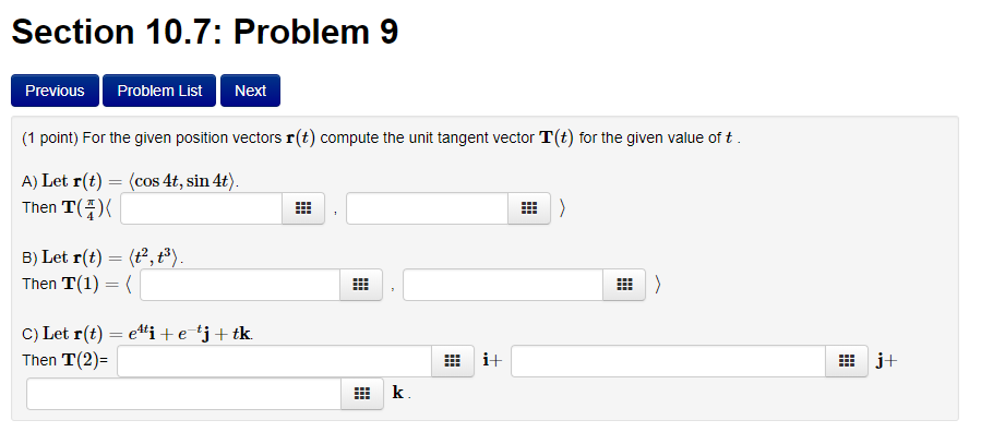 Solved Section 10.7: Problem 9 Previous Problem ListNext 1 | Chegg.com