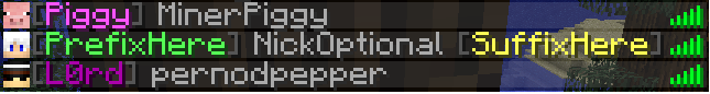 PrefixSuffixTab | SpigotMC - High Performance Minecraft Software