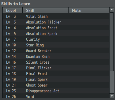 [YEP Equip Battle Skills]: Not showing skills on Level Up When you have more than 8 Skills | RPG ...