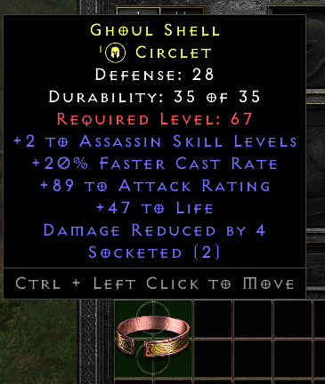 = 2 Sin 20fcr 89ar 47life 2os Circlet = - Topic - d2jsp