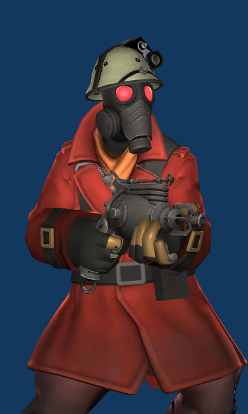 Can Someone Please get us a new helmet for the pyro? this is literally ...