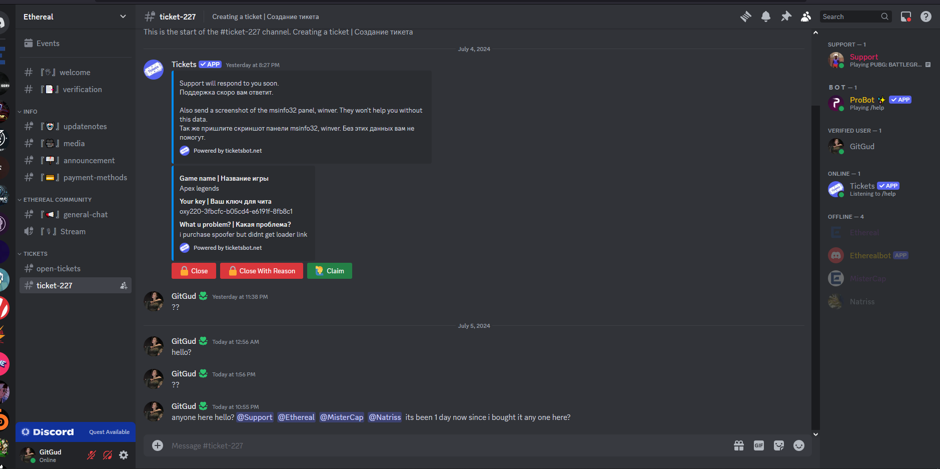 Ethereal cheat for Apex Aimbot ESP win 10-11 streamproof spoofer