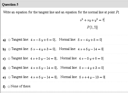 Solved Write an equation for the tangent line and an | Chegg.com