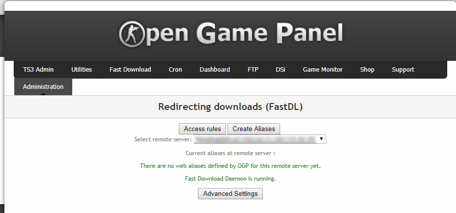 Open Game Panel (OGP) - Discussion Forum: Fast Download - FastDL Fix Solution