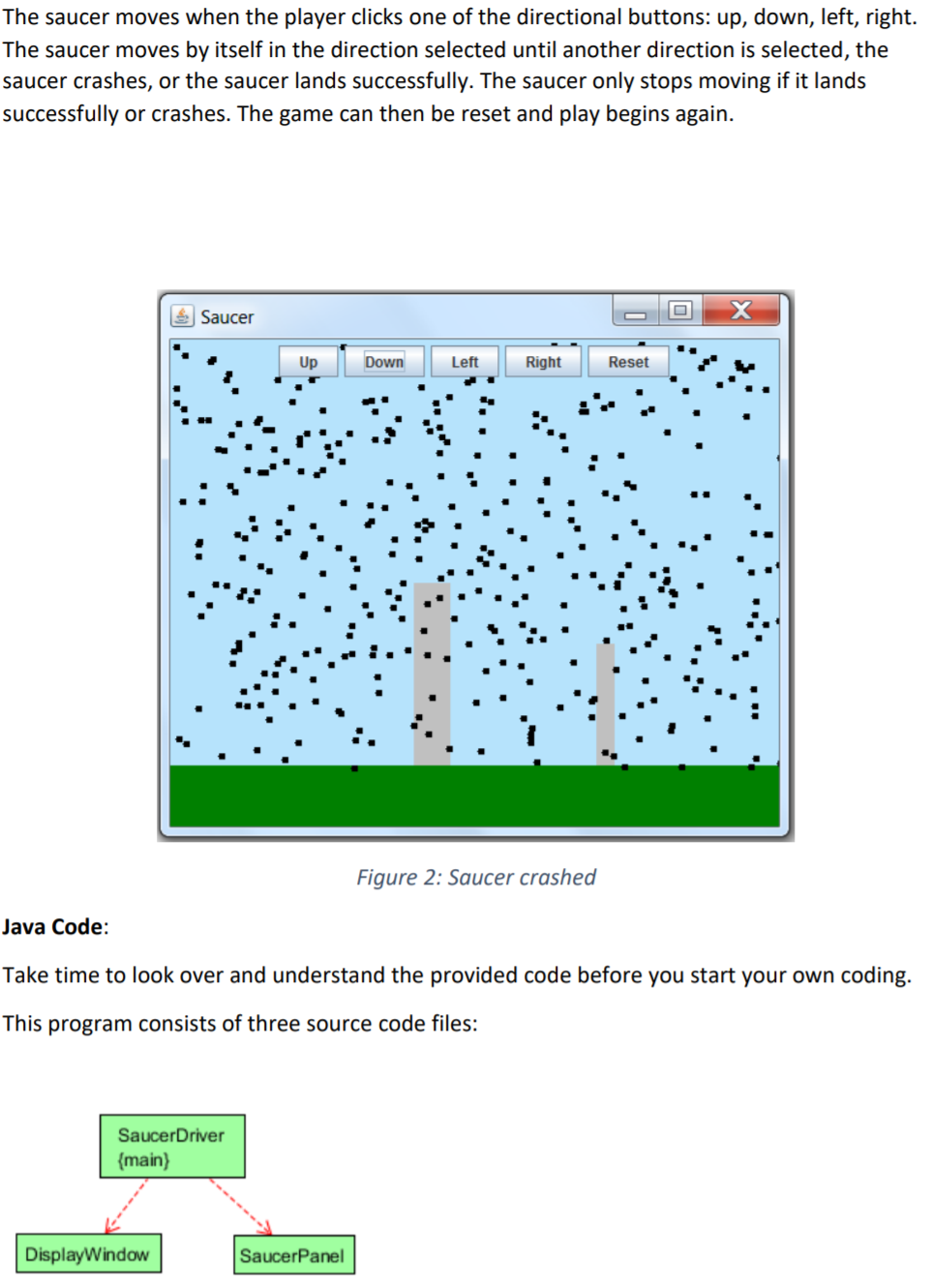 Solved Overvievw In The Saucer Game The Player Moves A