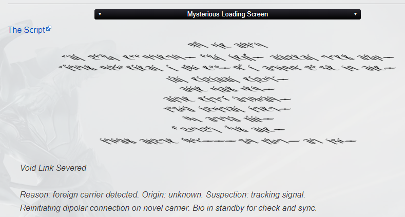 Orokin script inconsistencies - Art, Animation, & UI - Warframe Forums