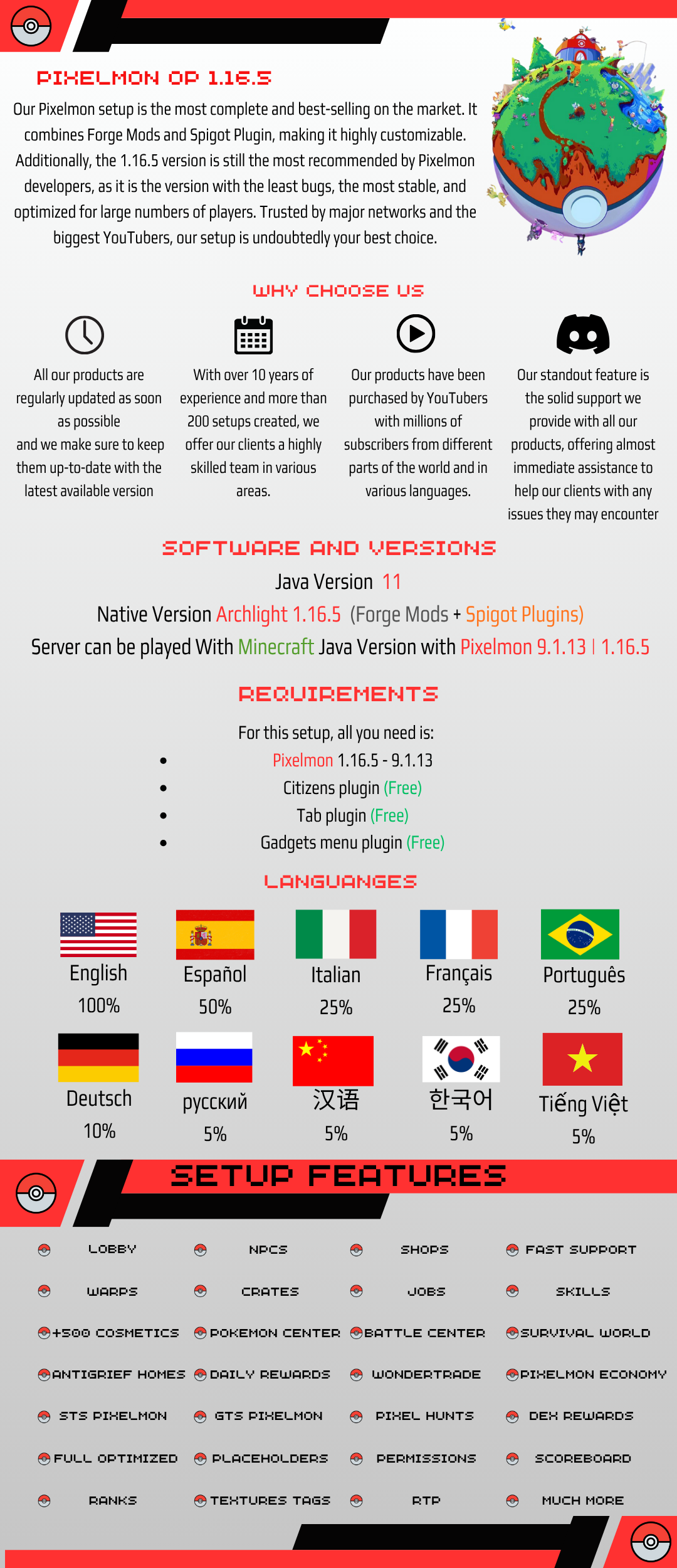 Pixelmon OP Survival | Forge Setup | BuiltByBit