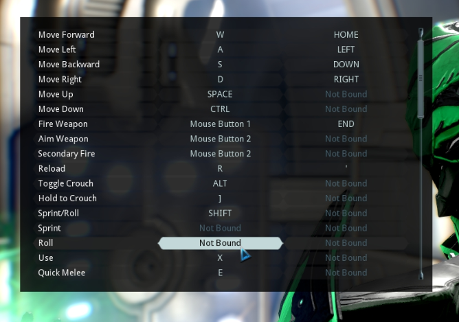 Can't Configure Keybinds Without Binding Everything - General ...