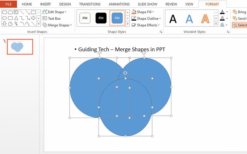 How To Merge Shapes In PowerPoint 2013 And Higher
