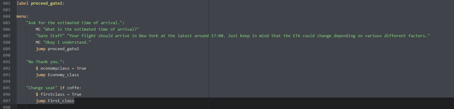 Question about the menu choices. : r/RenPy