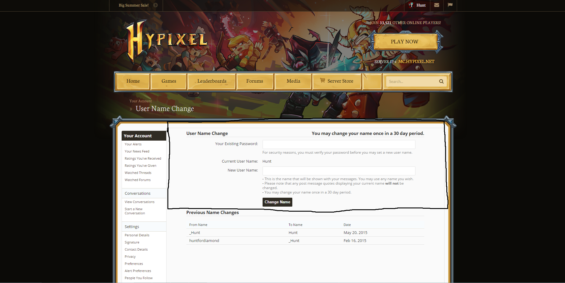 [Tutorial] How to Change your Forums name manually without asking an ...