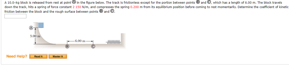 Solved: A 10.0-kg Block Is Released From Rest At Point In ... | Chegg.com
