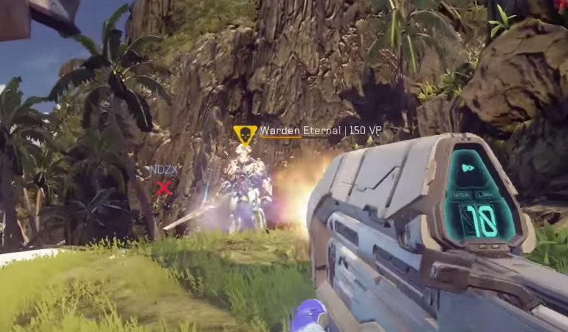 Being on the wrong side of Warden Eternal's Laser Face : r/halo