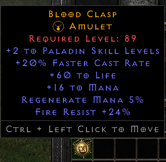 = 2 Paladin 20fcr 60life 24fire Res Amulet = - Topic - d2jsp