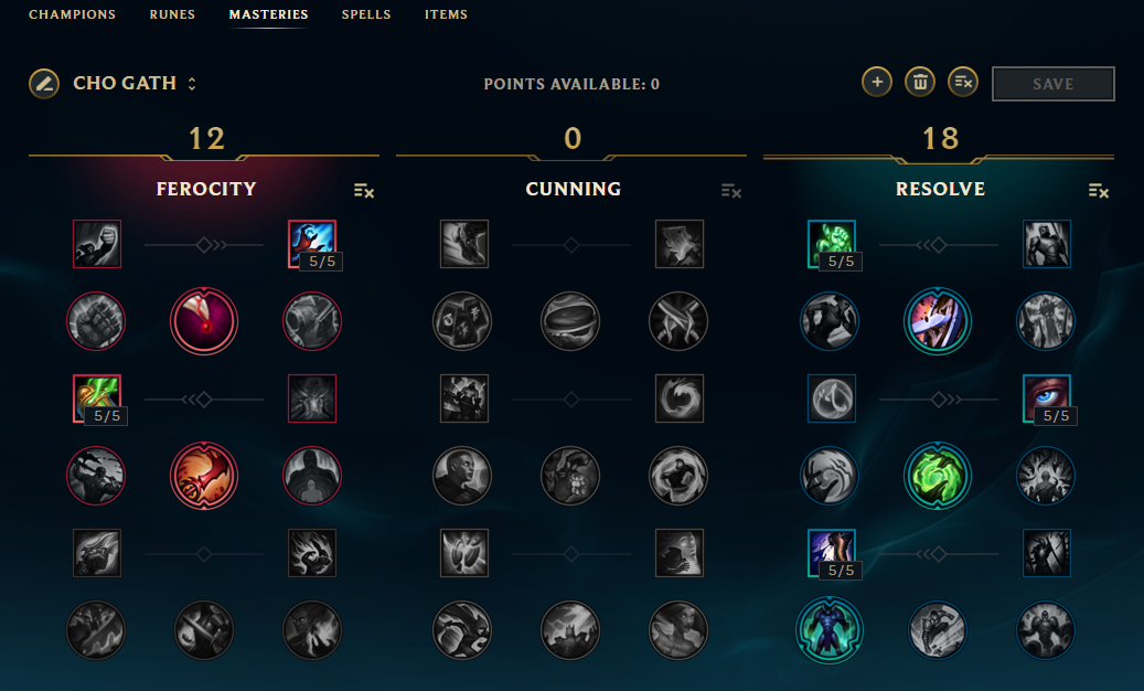 What the best build, mastries and runes for cho'gath? : r/ChoGathMains