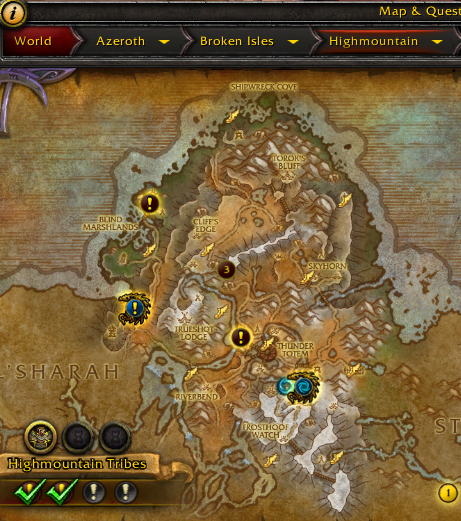 "Hidden" World Quests Work Around : wow