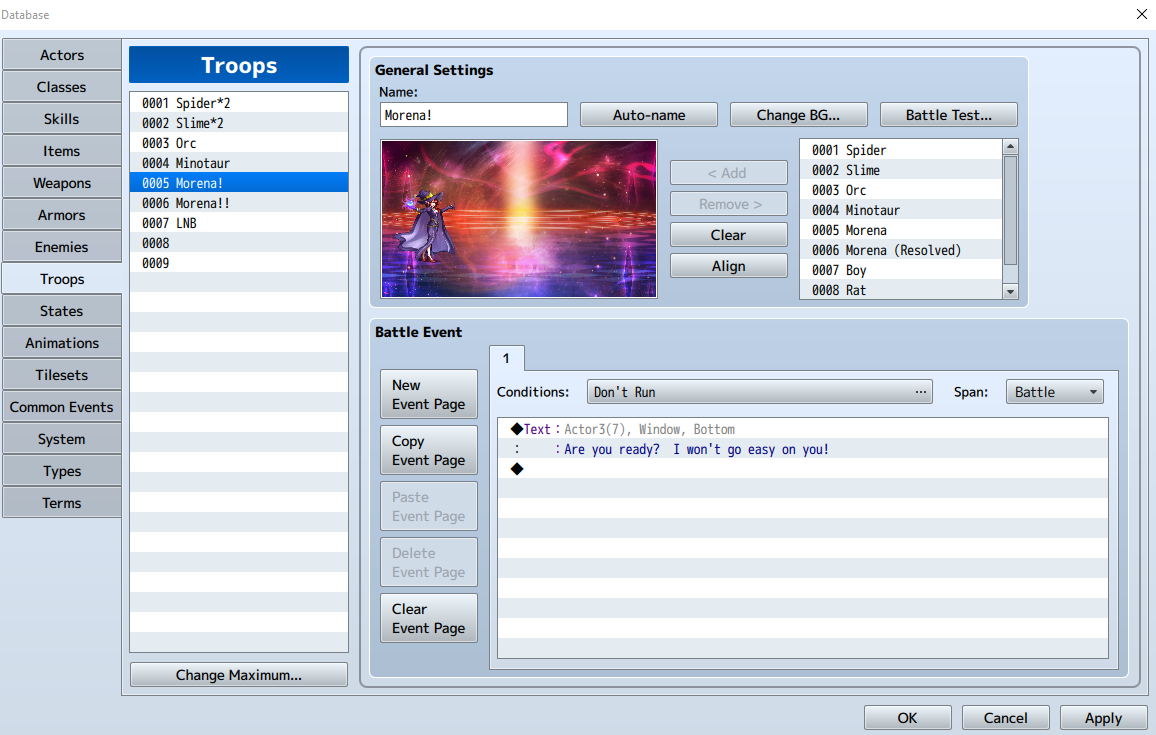 In-battle dialogue | RPG Maker Forums