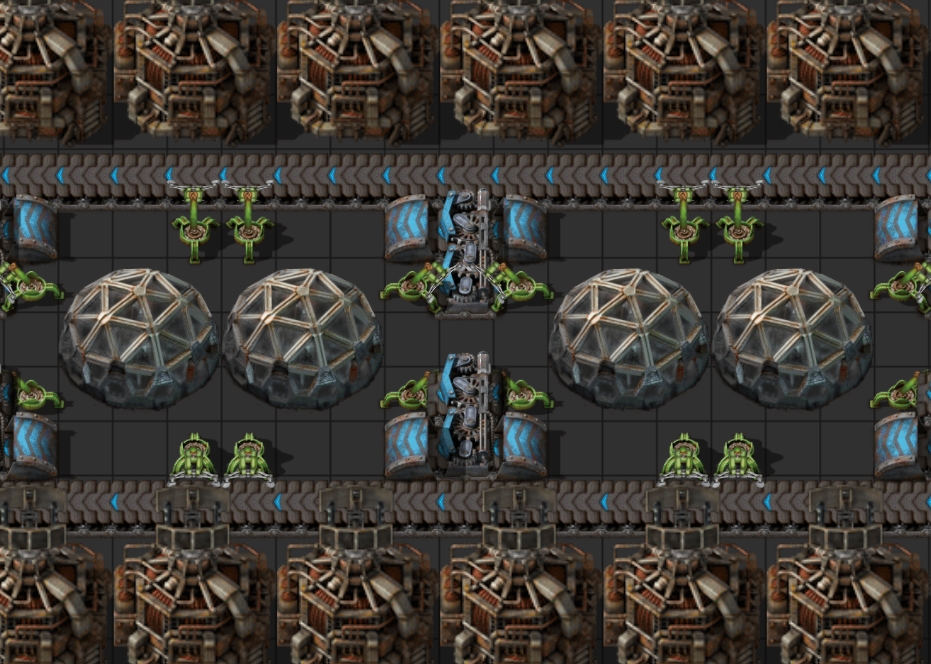 Tileable Beaconed Lab Blueprint R Factorio