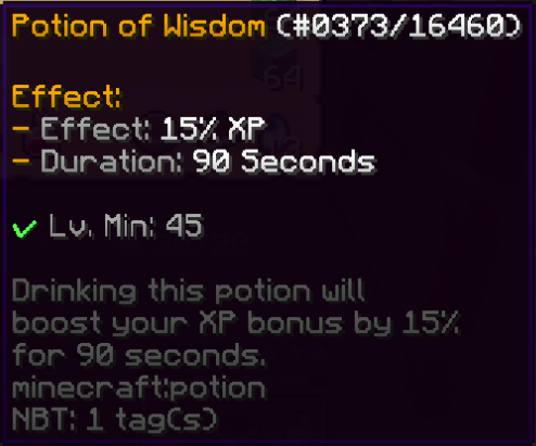 Selling - [closed] 3 Potions Of Wisdom | Wynncraft Forums