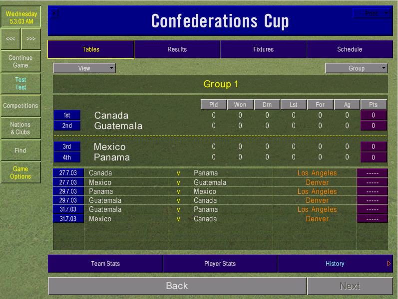 Confederations Cup into CONCACAF Gold Cup - Championship Manager 2001/ ...
