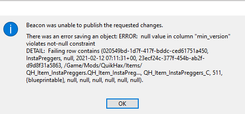 Adding Item Does Not Work (Preview Nor Current) · Issue #220 · thommcgrath/Beacon · GitHub