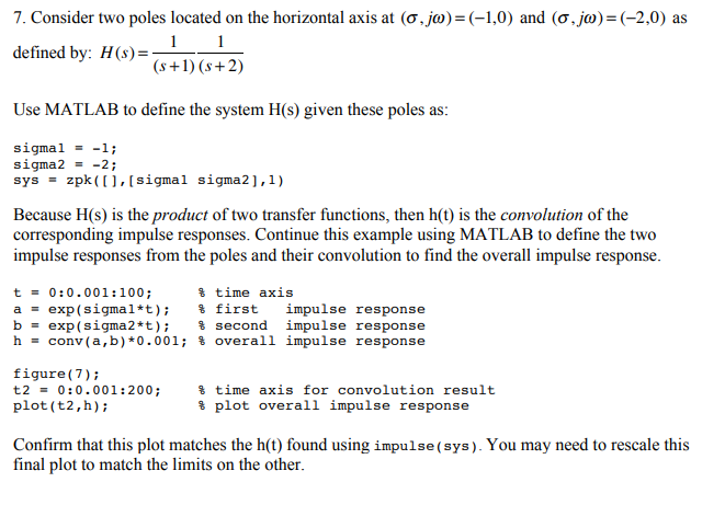 Solved starting point for Lab#4 % LAPLACE TRANSFORM ---- -- | Chegg.com