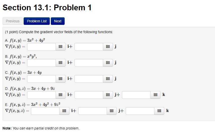 Solved Section 13.1: Problem 1 Previous Problem List Next (1 | Chegg.com