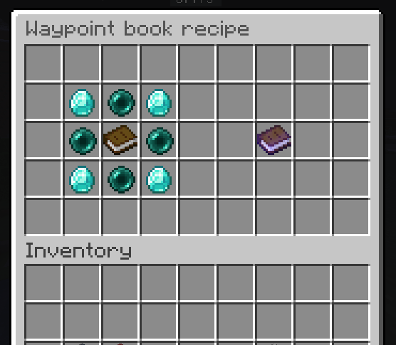 BetterWaypoints [1.8+] • Waypoint books! Recipes! Combat plugins ...
