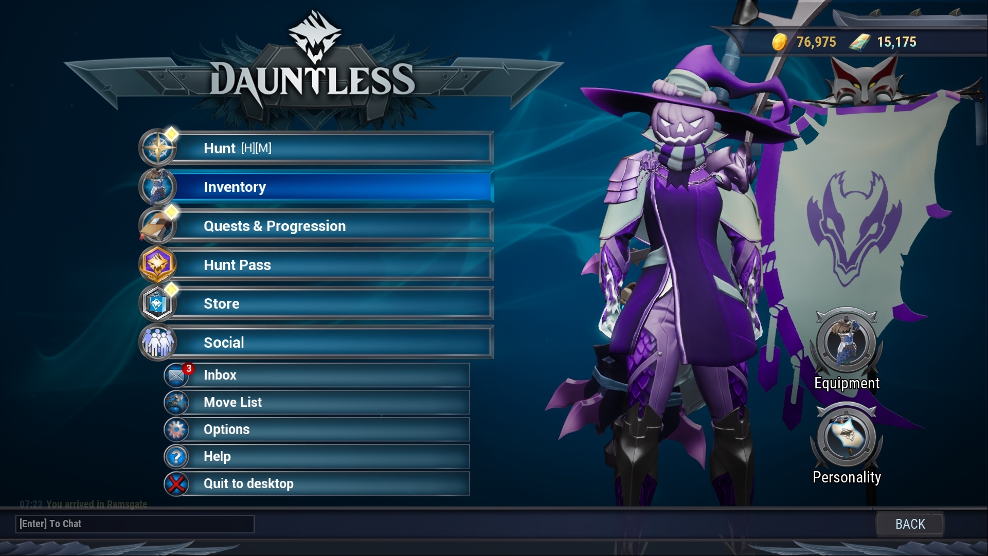 Rare Dauntless Account with Limited Transmogs | 15k Platinum | Slayer ...