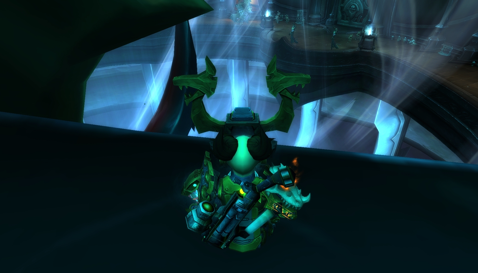 In The Sanctum of Domination why is there a tiny chicken floating in ...