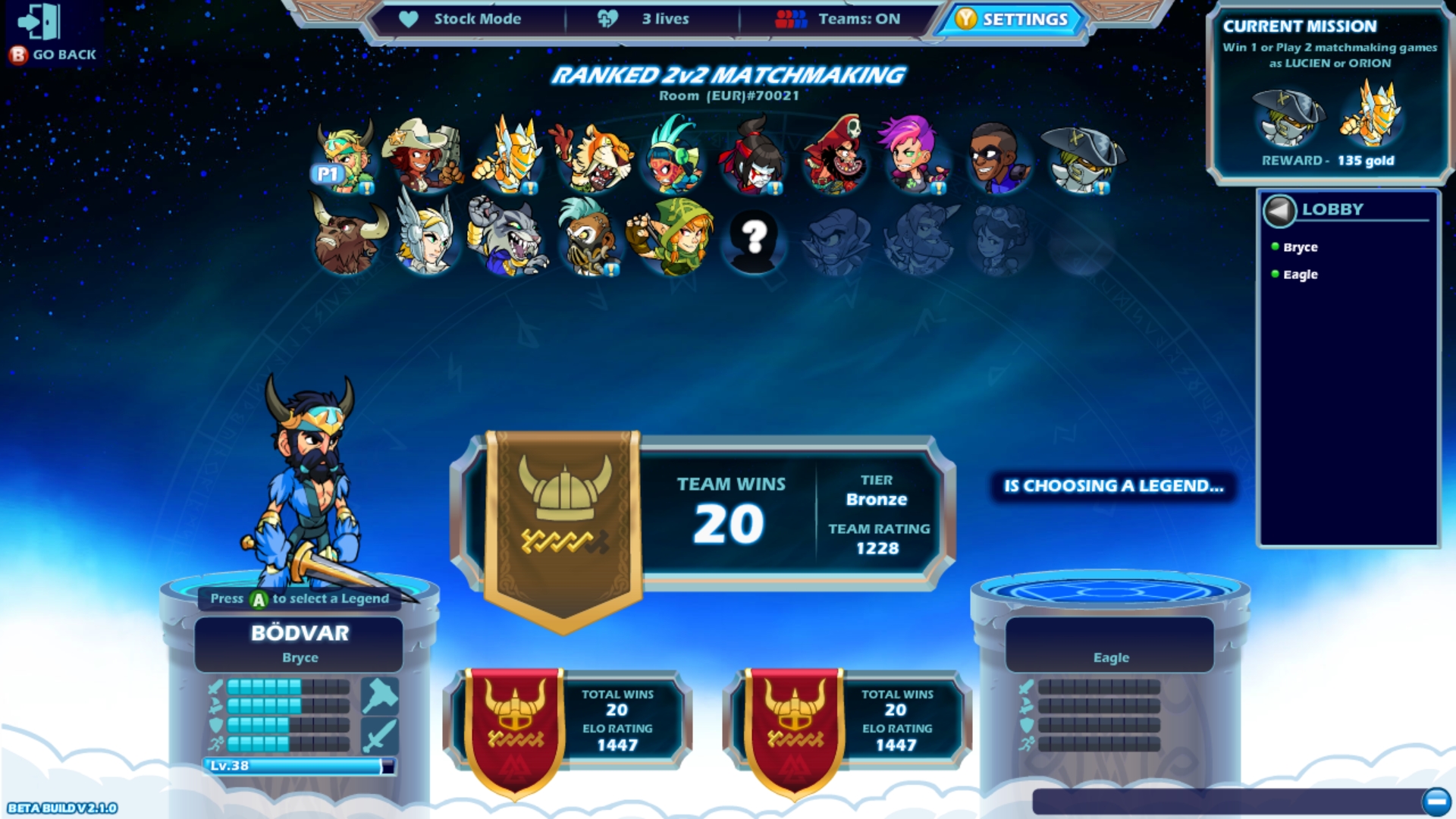 The Legend of The Gold Bronze Players : r/Brawlhalla