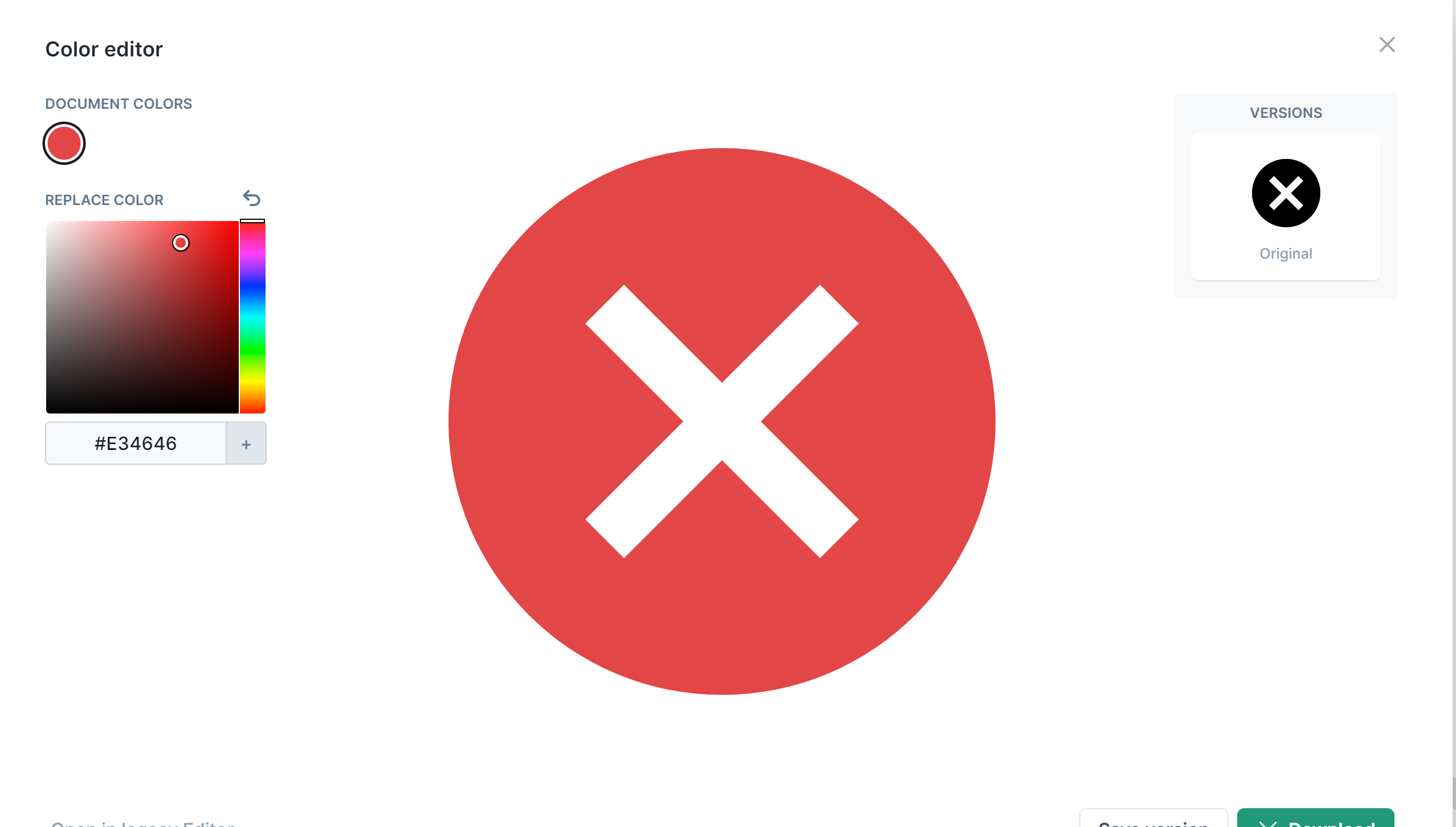 css - How to colorize the 'x' in a cancel svg icon - Stack Overflow