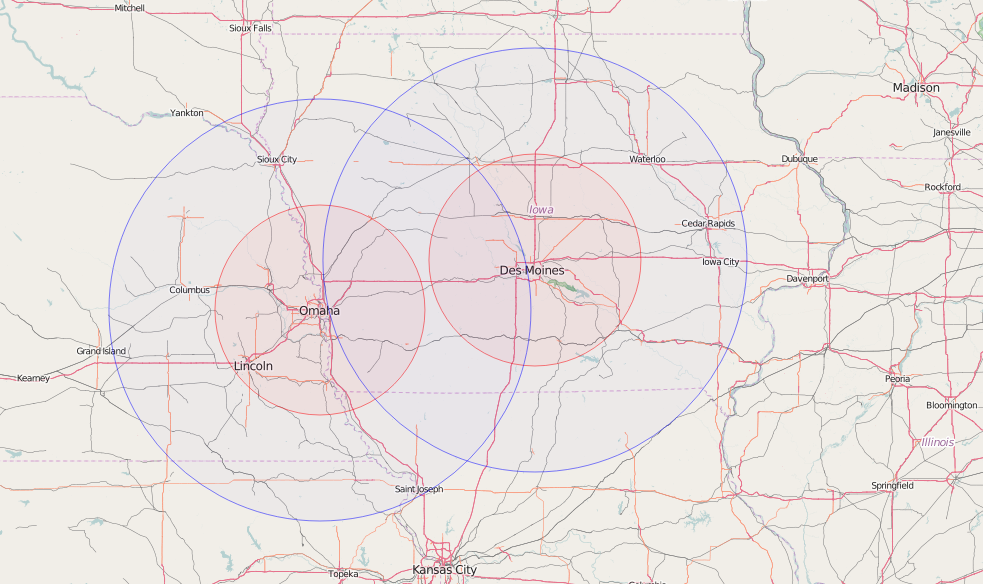 R Roads And Radius Circles In Choroplethr Ggmap Or Ggplot2 Stack Overflow 7483