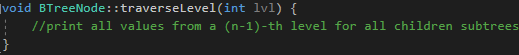 How do I print all the values from a specific level of a B-tree? : r/cpp_questions
