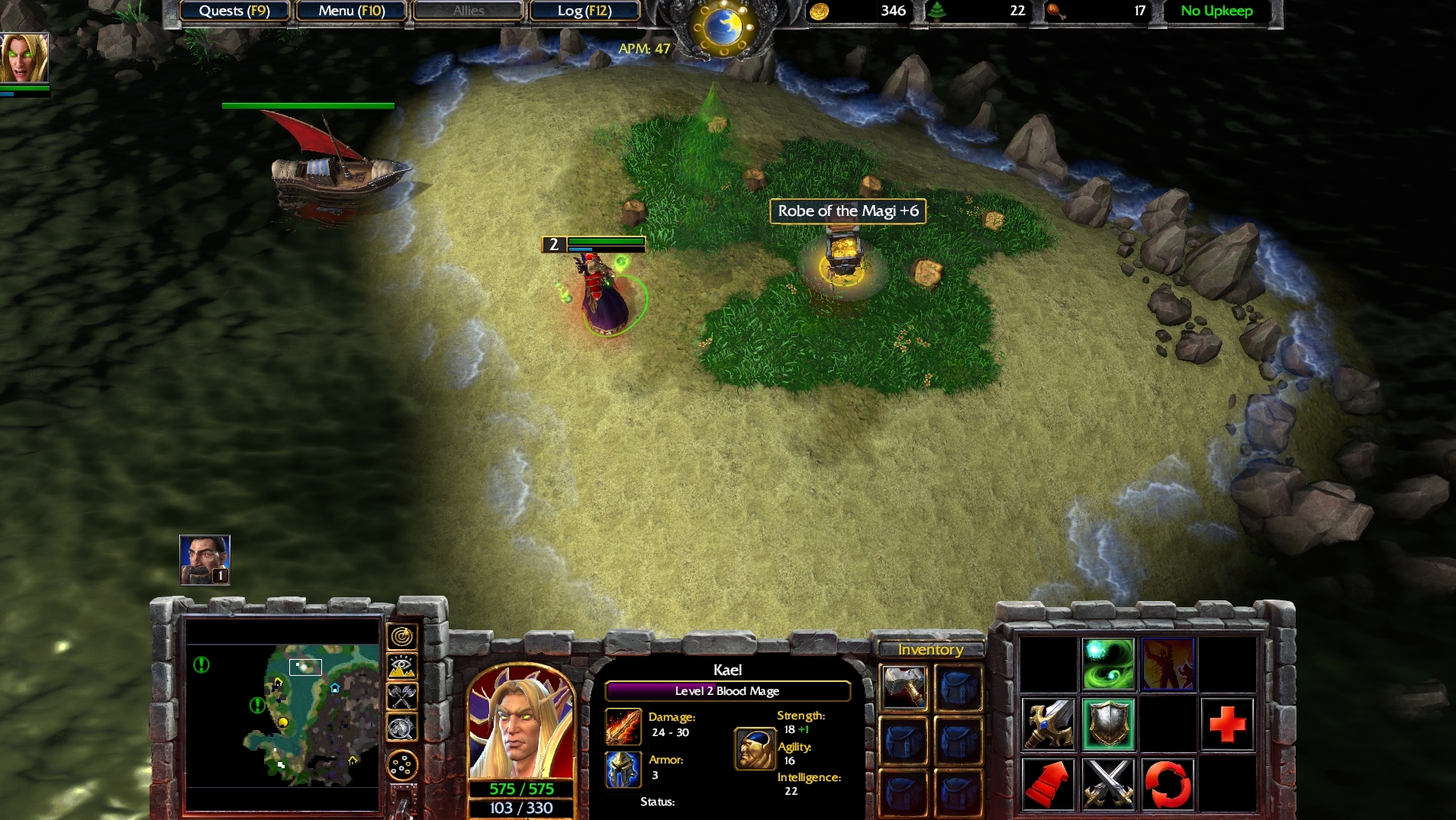 Curse of the Blood Elves Mission 1 secret! Robe of the Magi +6 ...