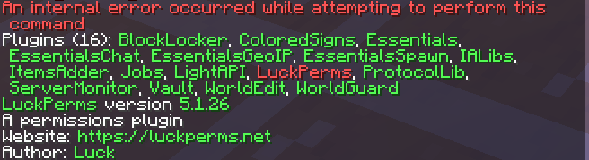 LuckPerms not working on 1.16.1 · Issue #2453 · LuckPerms/LuckPerms · GitHub