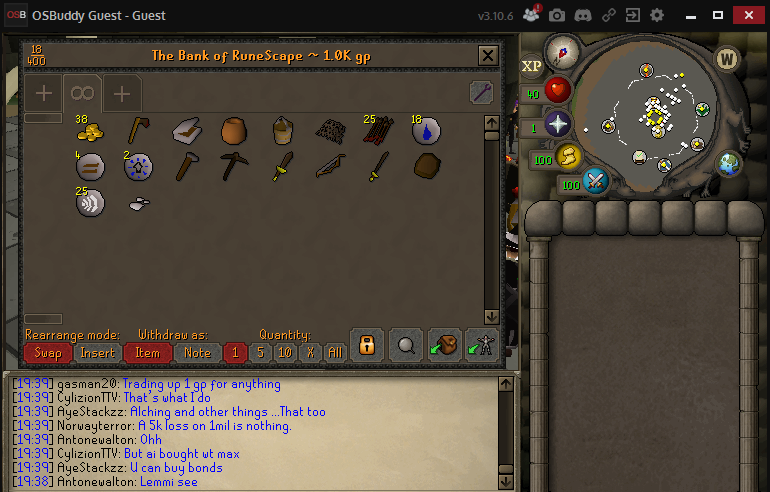 Cheap Starter Pure / 40 Str / 40 Range / 40 Mage / 40 HP + EMPTY BANK ...