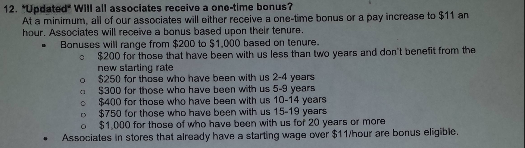 One time bonus... what's going on? : r/walmart