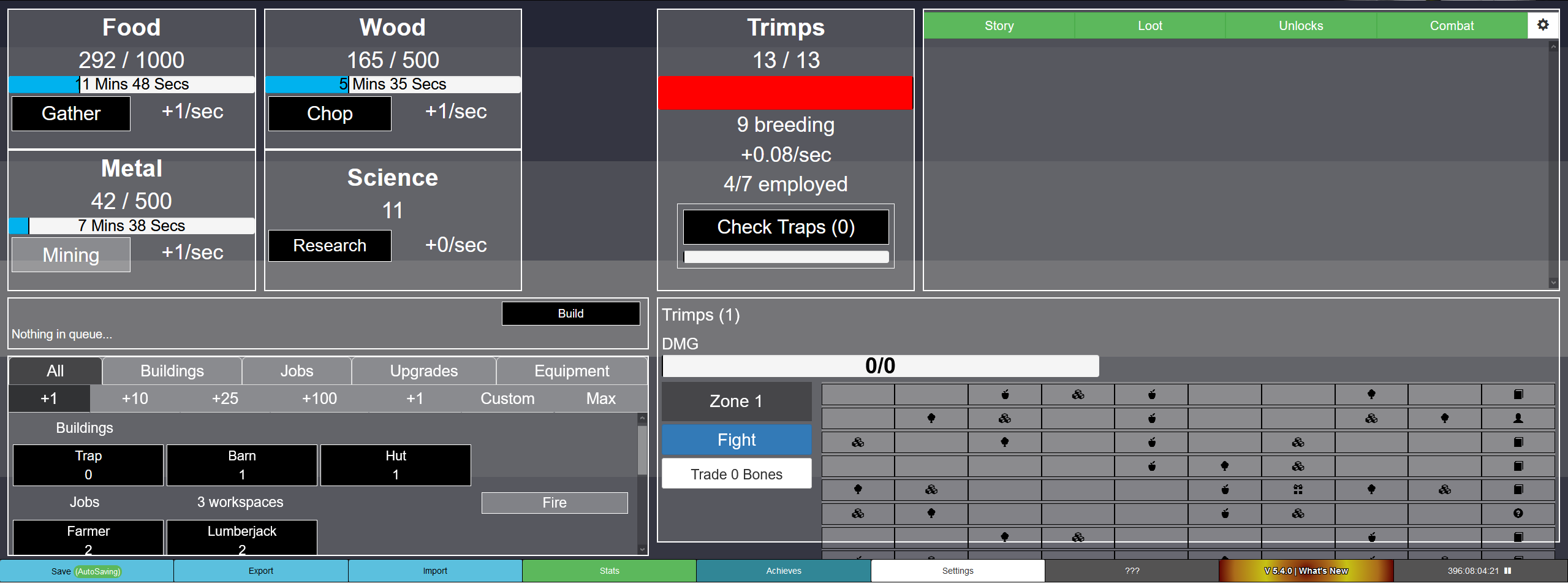 Trimps 5.4.0 - Major New Game Content : r/incremental_games