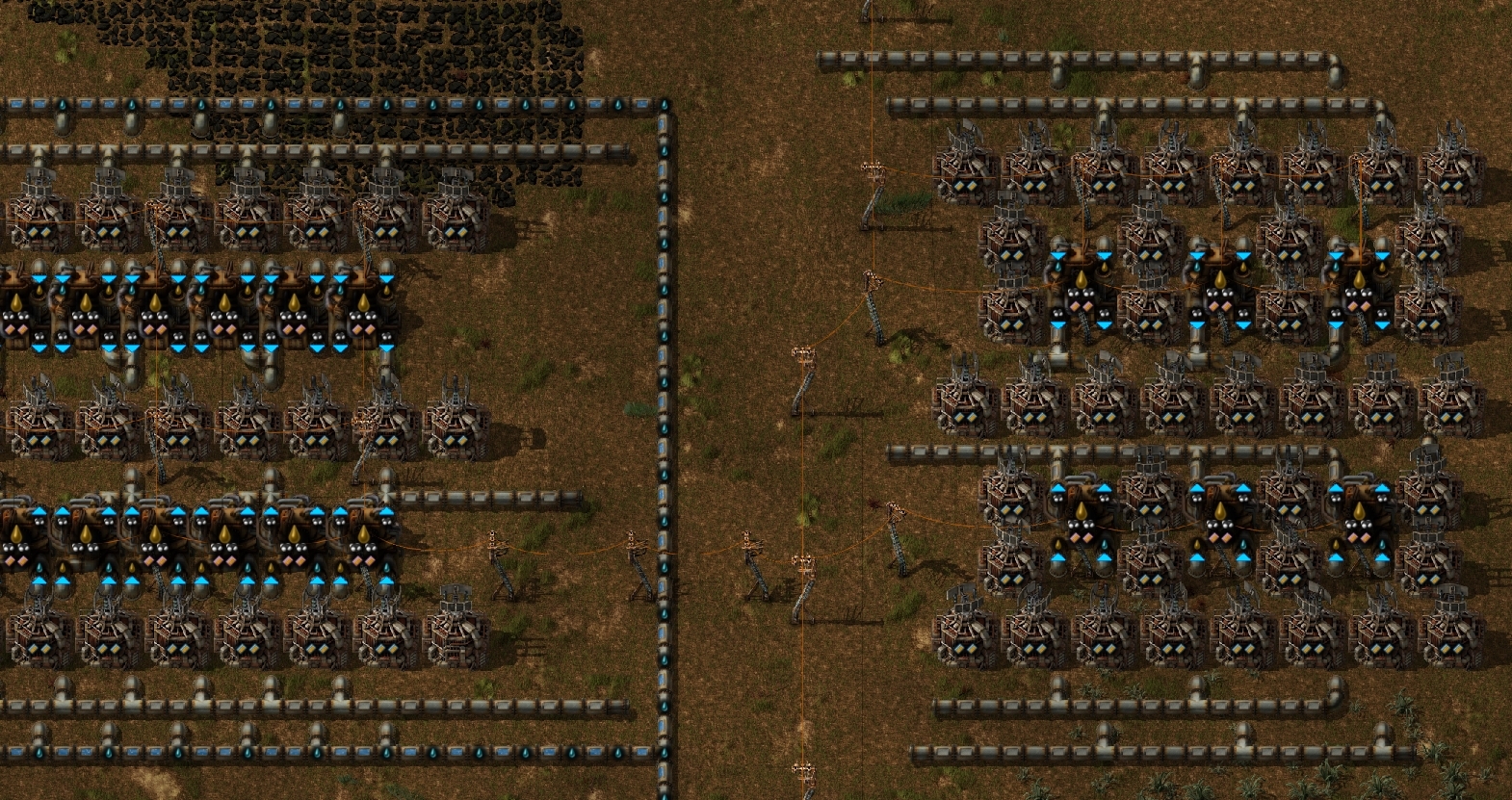 Oil Refining And Cracking With Productivity Modules And Speed Beacons