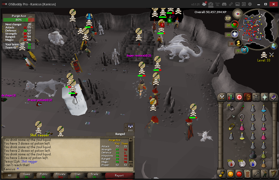 Misfits kick Purge out of rev caves - Wilderness - The Runescape Pure ...