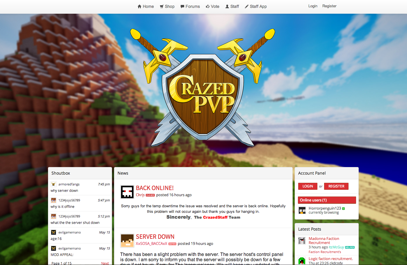 Website Design [Enjin] | SpigotMC - High Performance Minecraft Community
