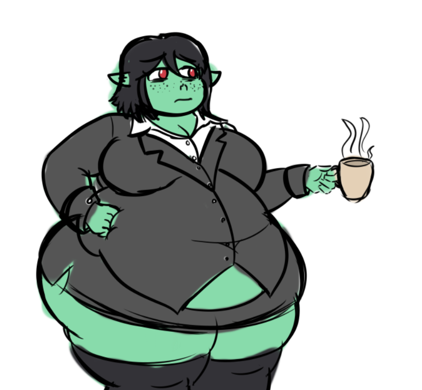 Viryll Popup: Fat Alien Girl (WIP Pic) by Zero-CZ on DeviantArt