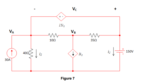 Solved b) Use Mesh Analysis to find the power dissipated by | Chegg.com