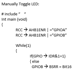 How to Automatically toggle LED with ARM cortex M4 | Chegg.com